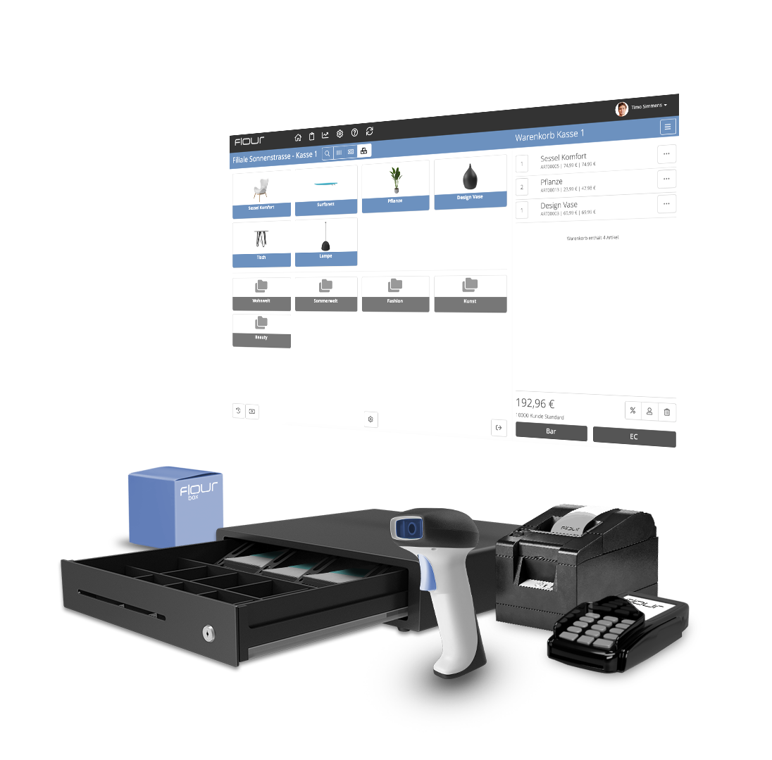 Modernes Kassensystem für flexible Geschäftsanforderungen